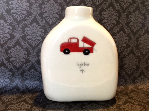 LIGHTEN UP - Round Icon Vase by Beth Mueller – ArtQuest Gallery